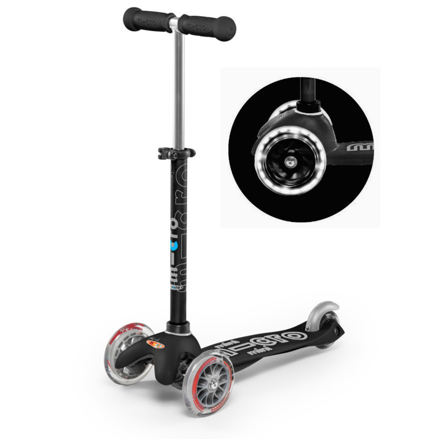 MINI MICRO STEP DELUXE ZWART LED - Villa Uk