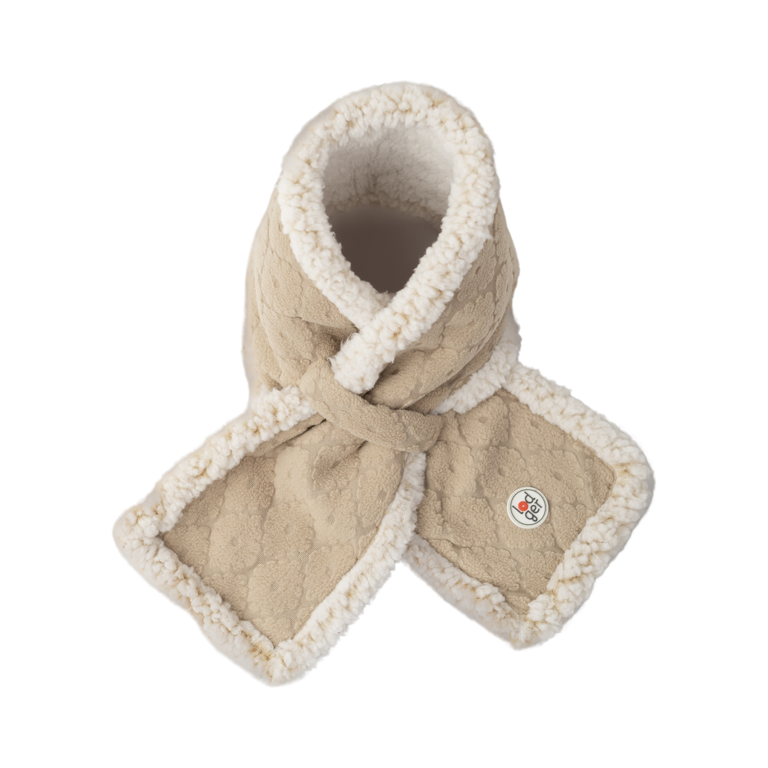 Sjaal Fleece Folklore beige - Villa Uk