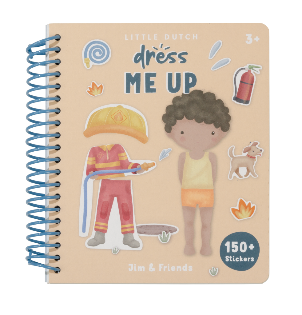 Aankleed- en stickerboek Jim & Friends - Villa Uk